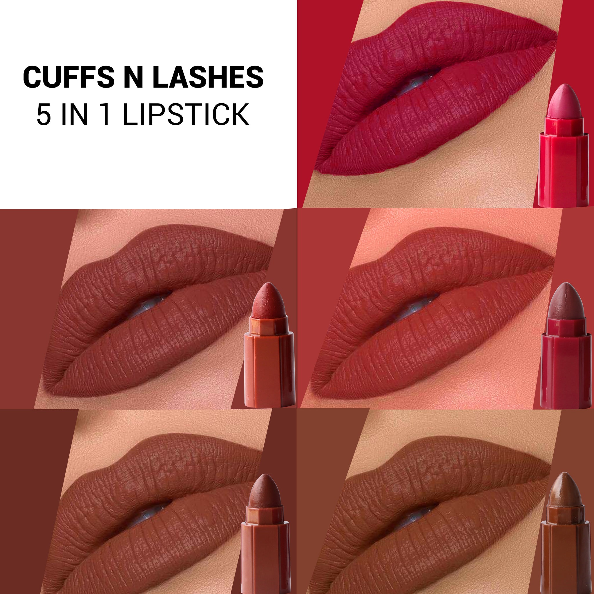 Cuffs N Lashes Penta 5in1 Matte Lipstick – CUFFS N LASHES