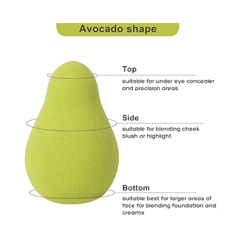 Cuffs N Lashes Makeup Blender/Sponge Fruit Series - Avocado – CUFFS N ...